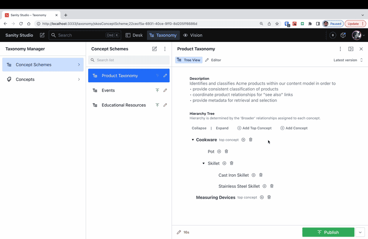 Taxonomy Manager | Sanity Studio Plugin Documentation